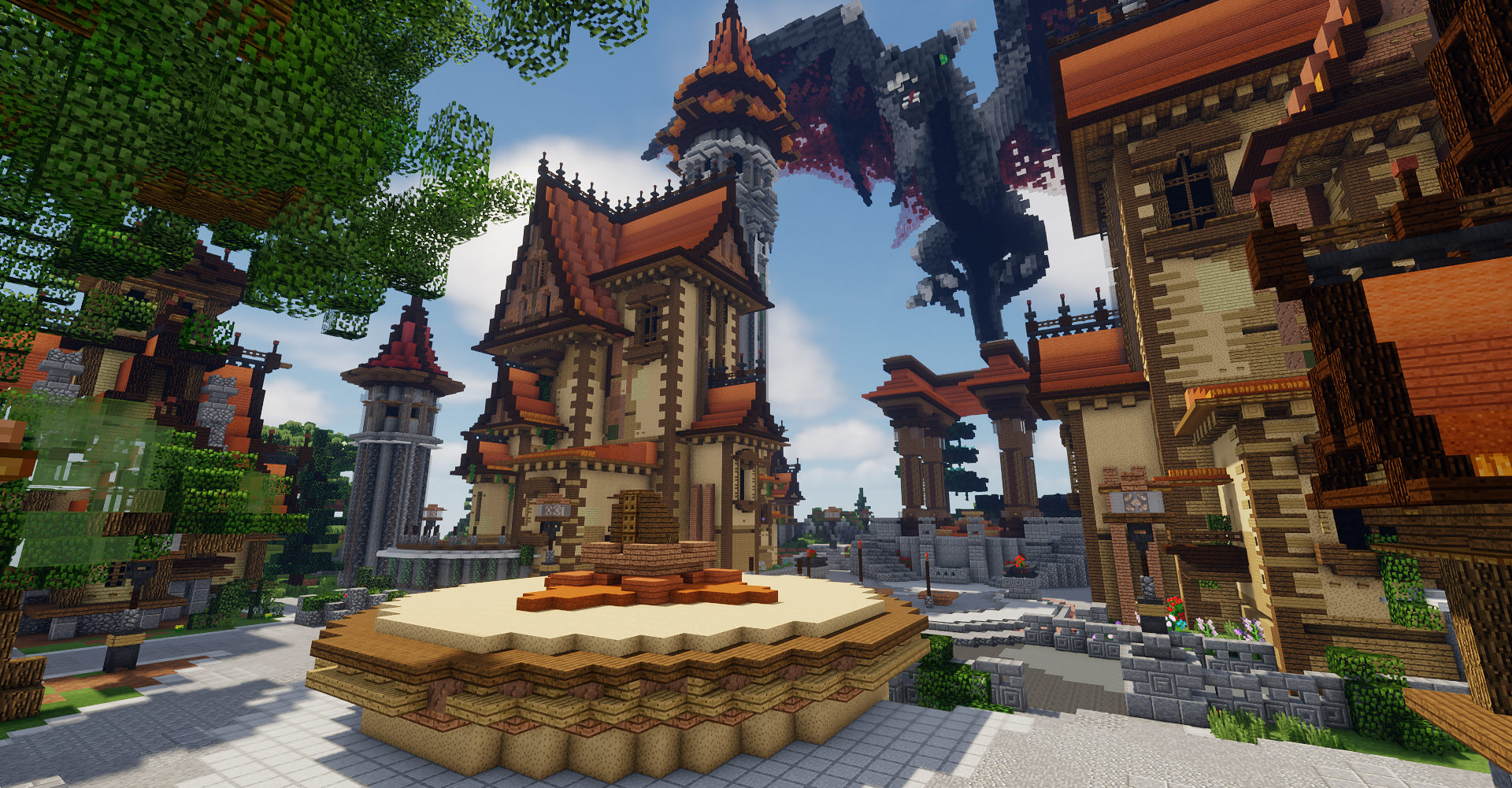 Spawn - Dragon Orange Village - 470x470 | Chunkfactory